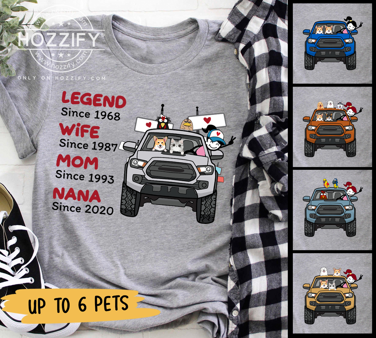 Toyota Tacoma legend wife mom nana personalized shirt hoodie perfect ...