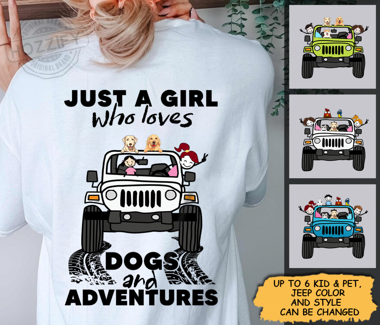 Jeep wrangler Just a Girl Who Loves Dogs and Adventures Custom Dog ...